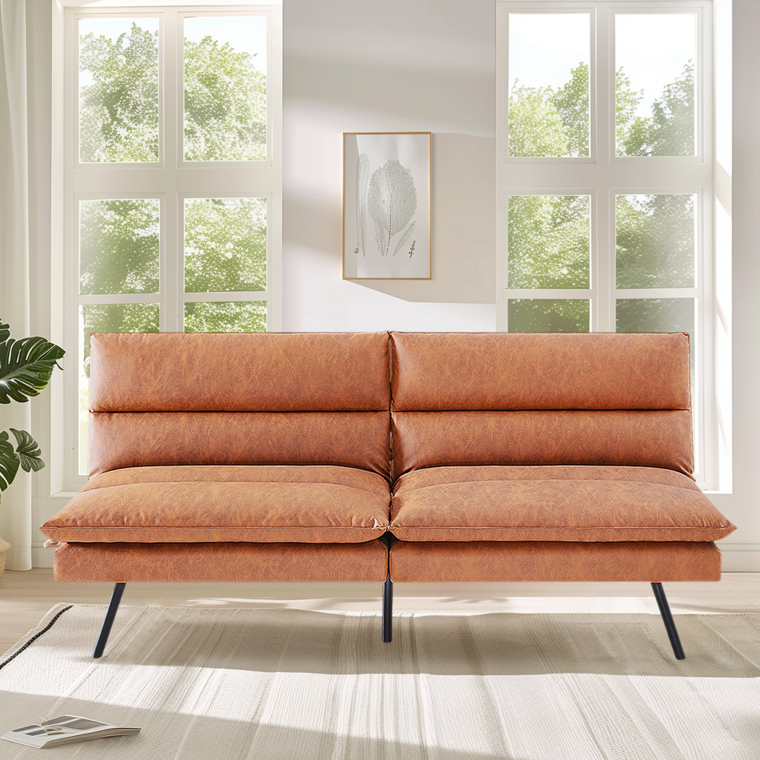 17 Stories Allantra 71.3" Convertible Sofa Bed, Futon sofa sleeper & Reviews | Wayfair